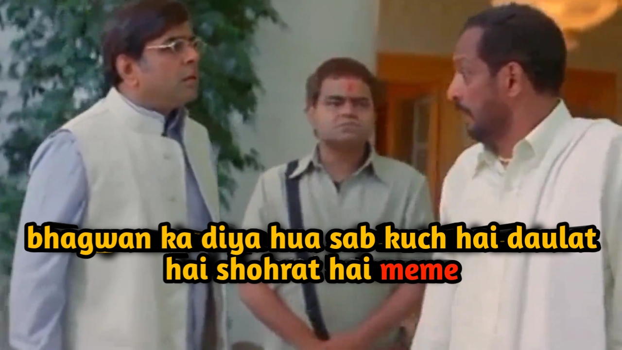 Bhagwan Ka Diya Hua Sab Kuch Hai Meme Video Template Download