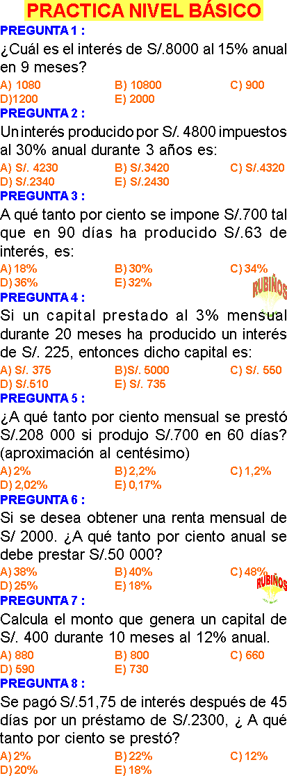 InterÉs Simple Ejercicios Resueltos Pdf