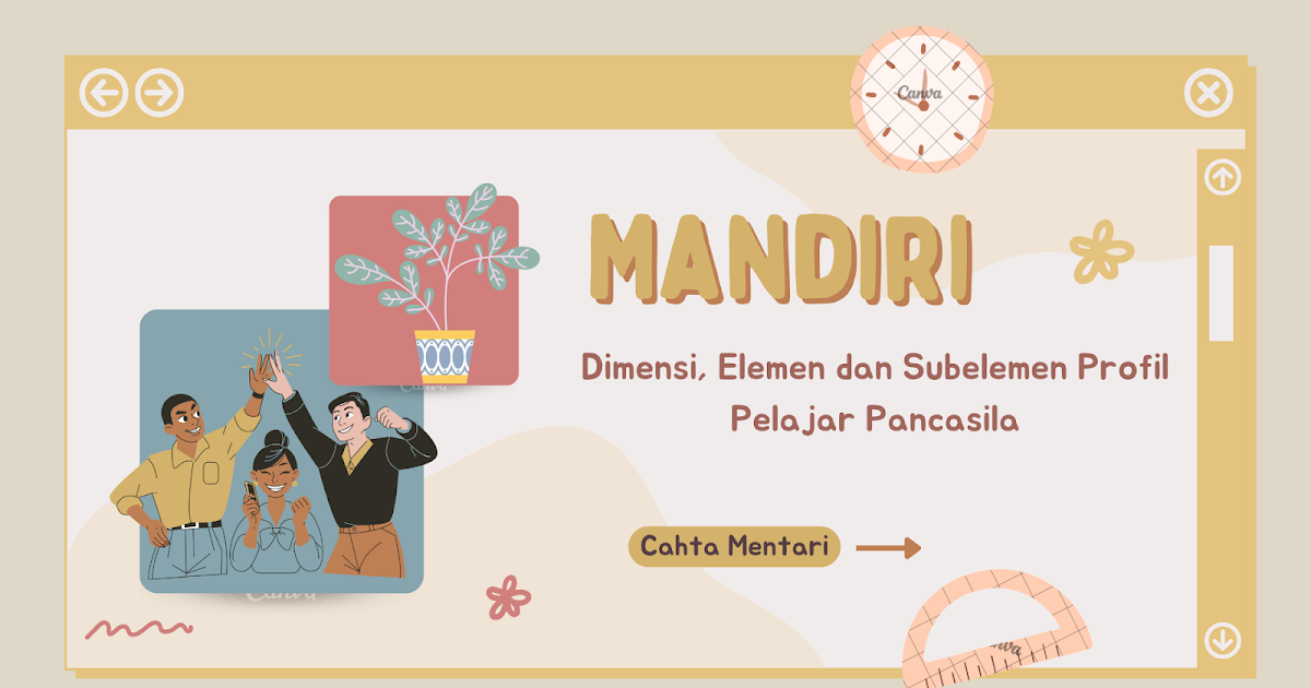 Dimensi Elemen Subelemen Profil Pelajar Pancasila Mandiri Cahaya