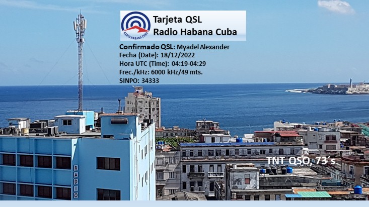 Shortwave Blog From Belarus Qsl From Radio Habana Cuba 6000 Khz