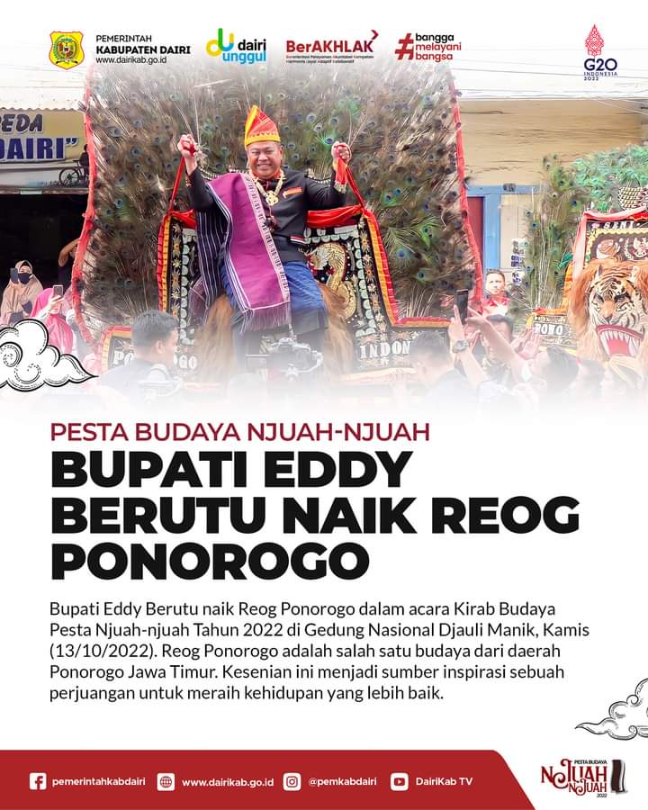 Pesta Budaya Njuah Njuah Njuah 2022 Dimeriahkan Kirab Budaya Dan