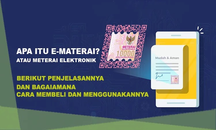 Apa Itu E Materai Atau Meterai Elektronik Berikut Pen