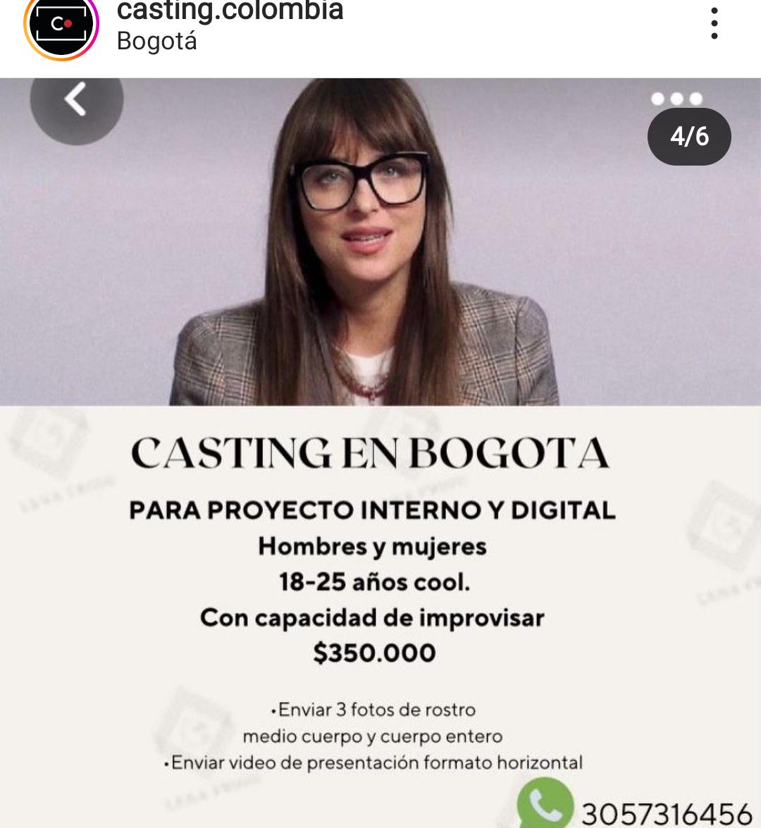 Casting Colombia Se Buscan Hombres Y Mujeres Entre 18 Y 30 Años Para