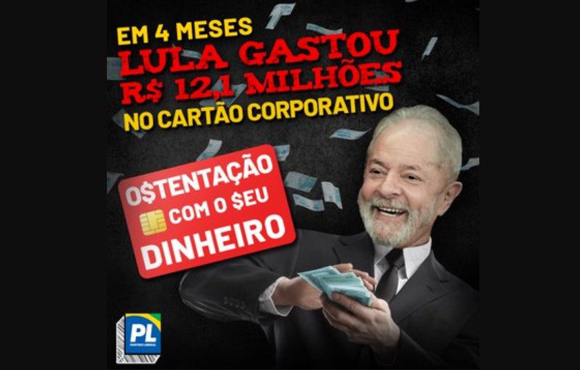 Em 4 Meses Lula Gastou R 121 Milhões No Cartão Corporativo