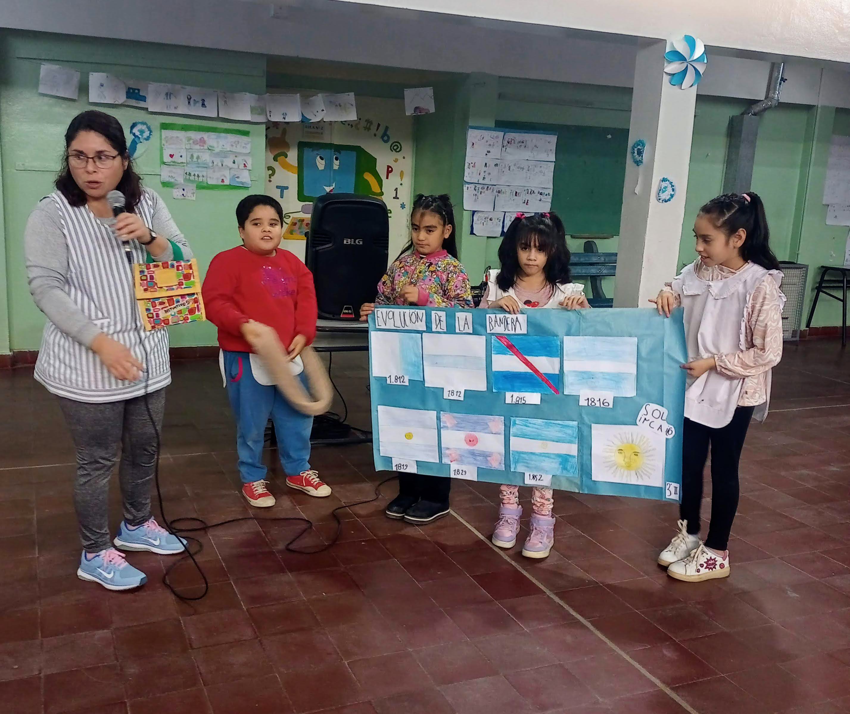 Escuela Primaria Nº290 Aula Taller Por El DÍa De La Bandera