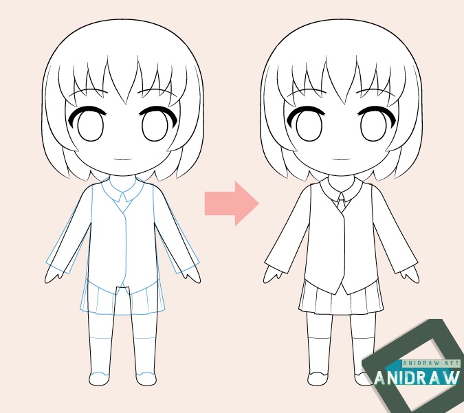 Cara Menggambar Karakter Anime Chibi Langkah Demi Langkah Anidraw