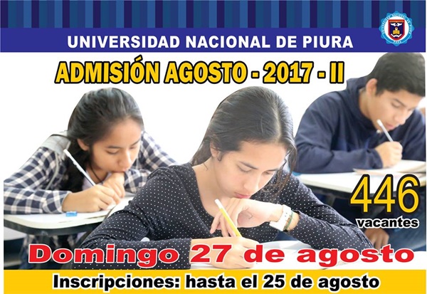 Resultados Examen De Admisión Unp 2017 Ii 27 Agosto 2017 Ultima