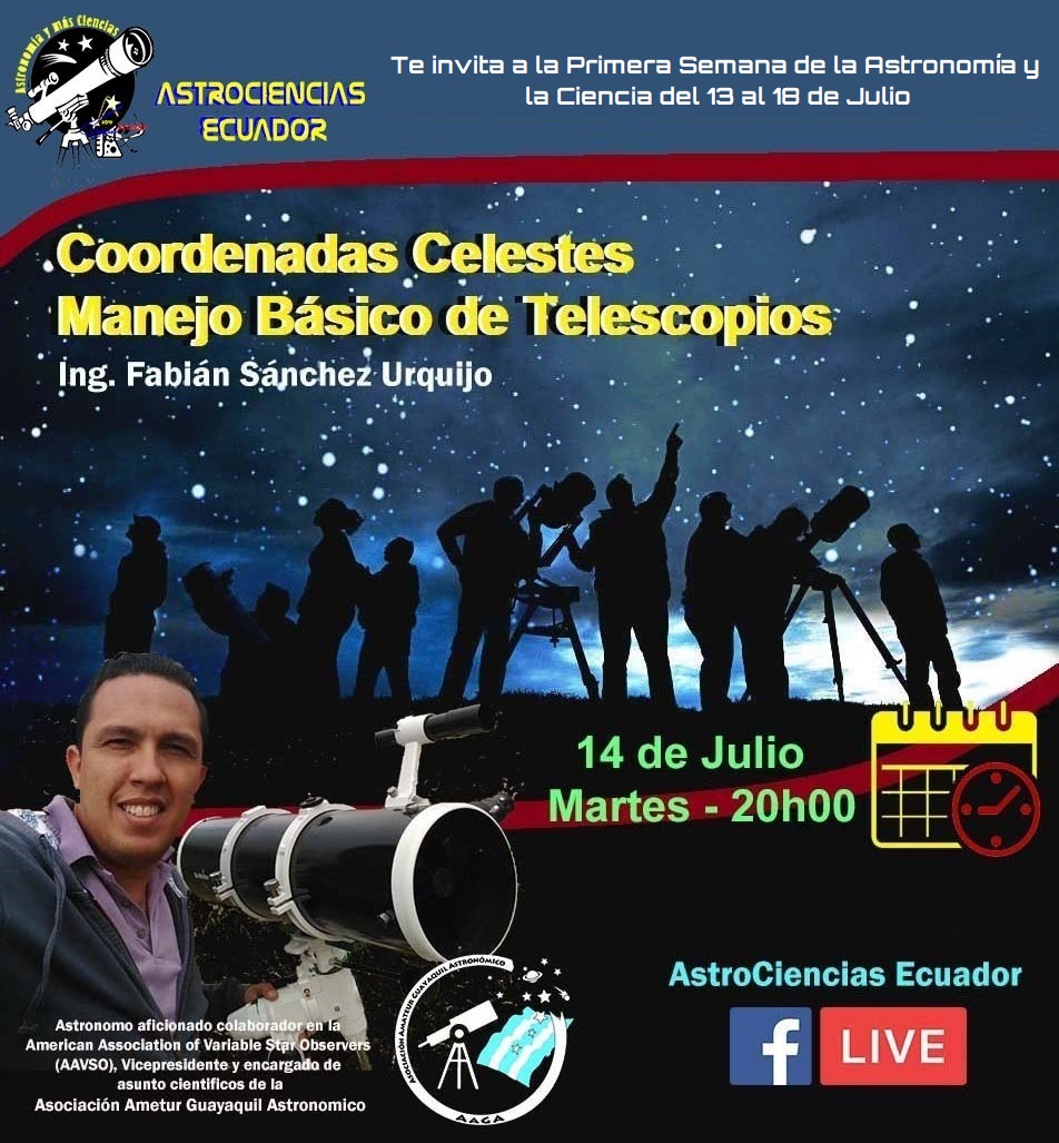 Astrociencias Ecuador Martes 14 De Julio Coordenadas Celestes