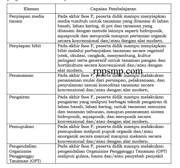 Modul Ajar Agribisnis Tanaman Pangan Dan Hortikultura Fase F Rpp