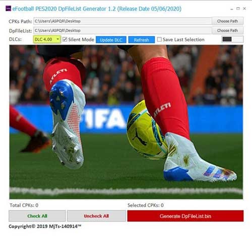 Pes 2021 Dpfilelist Generator Dlc 40 Pes Modding