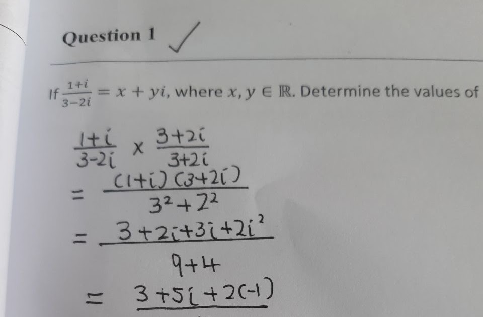 Complex Number In Cartesian Form