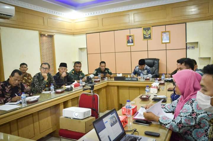 Pj Bupati Tebo Ikuti High Level Meeting Tebo Online