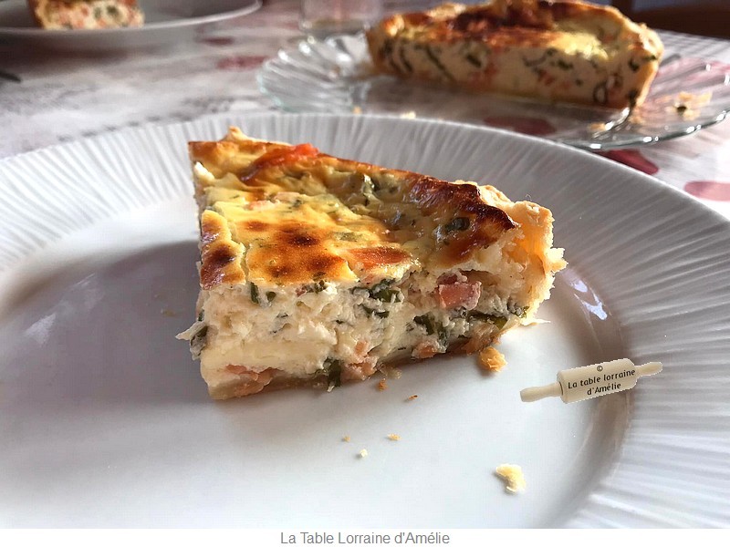 La Table Lorraine Damelie Tarte à La Truite Fumée Et Ail Des Ours