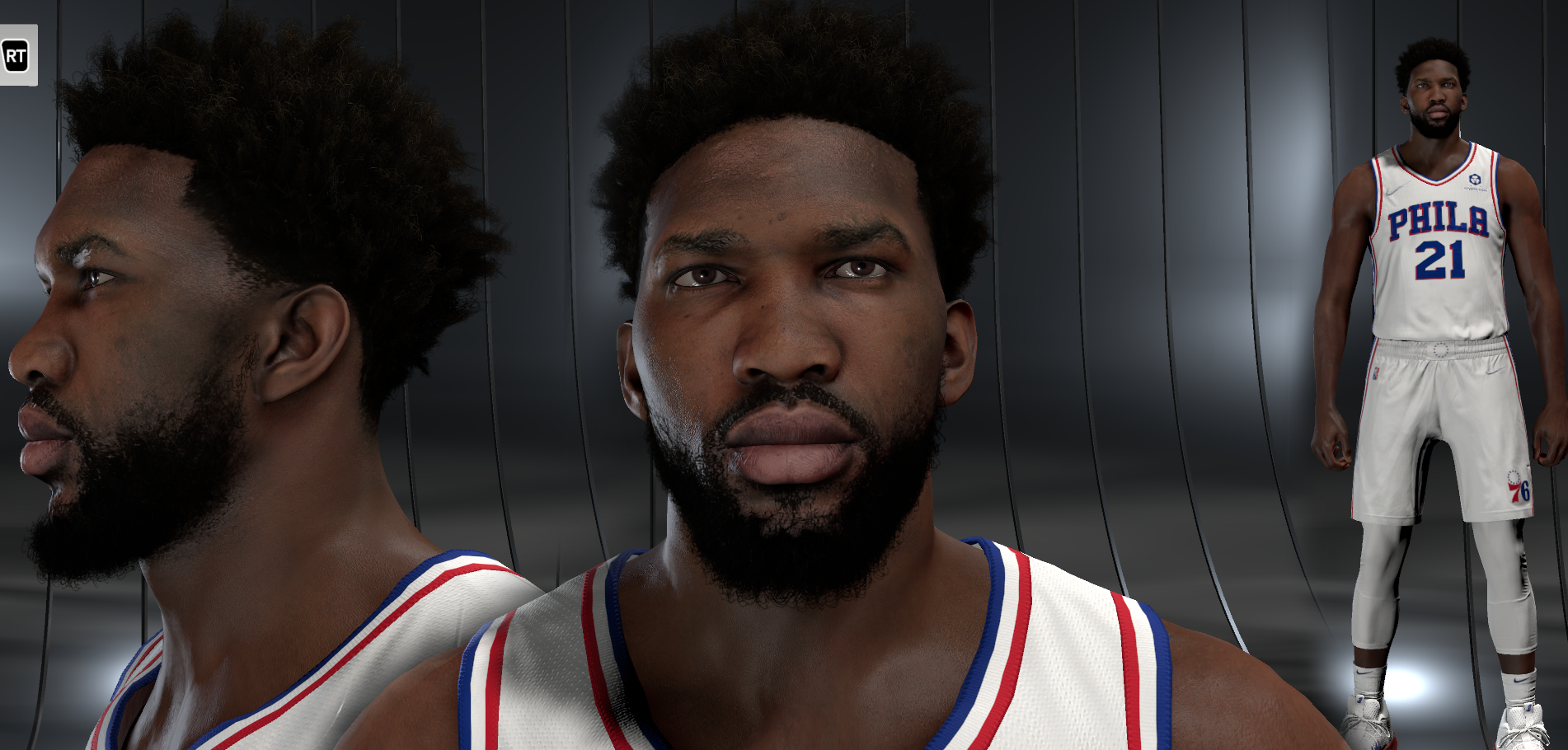 Nba 2k22 Joel Embiid Cyberface Update And Body Model By Ppp