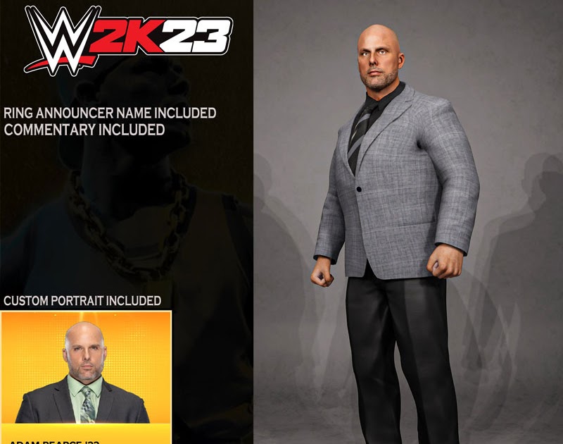 Wwe 2k23 Adam Pearce Playable Face Scan Upload Shuajota Nba 2k24