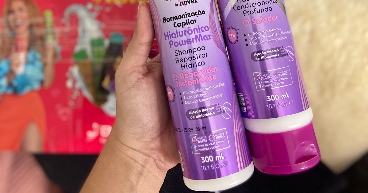 Pam Lepletier Shampoo E Condicionador Vitay Novex Hialurônico Powermax