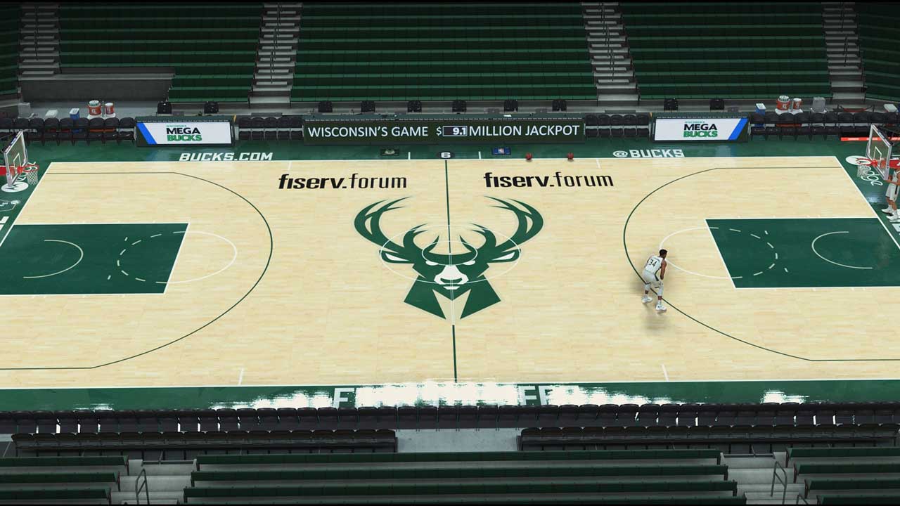 Nba 2k23 Milwukee Bucks 2022 2023 8k Court