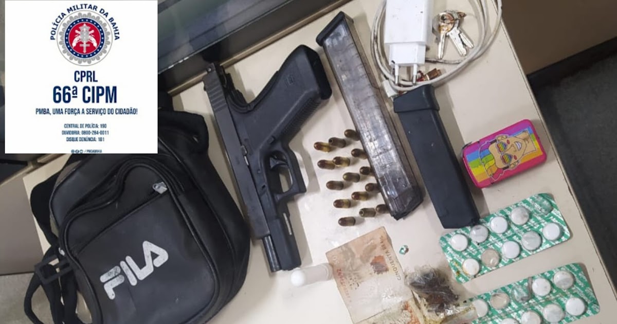 Fato Concreto Polícia Localiza Pochete E Apreende Uma Pistola 9mm No