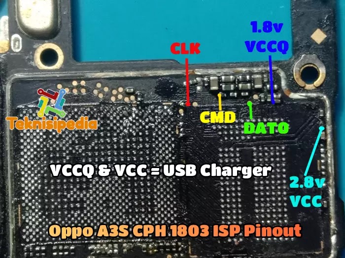 Direct Oppo A3s Cph1803 Isp Pinout Tested Teknisipedia