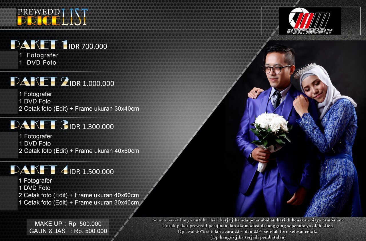 Harga Paket Fotografer Videoshooting Pernikahan Jakarta Murah