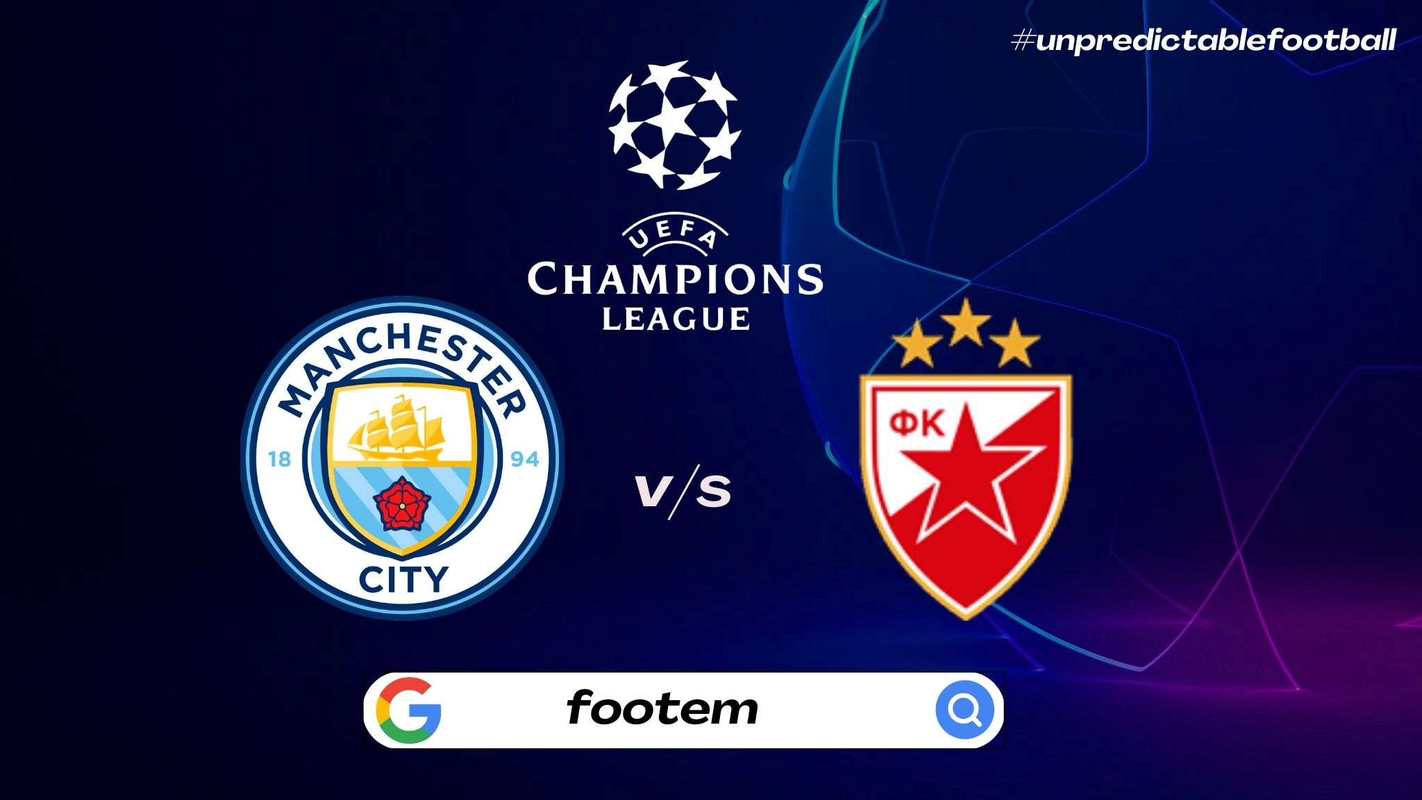 Uefa Champions League Manchester City Vs Fk Crvena Zvezda Preview