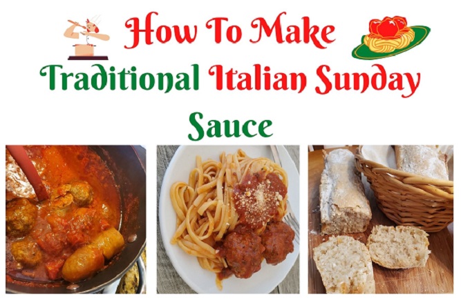 Traditional Italian Sunday Sauce Recipe Whats Cookin Italian Style