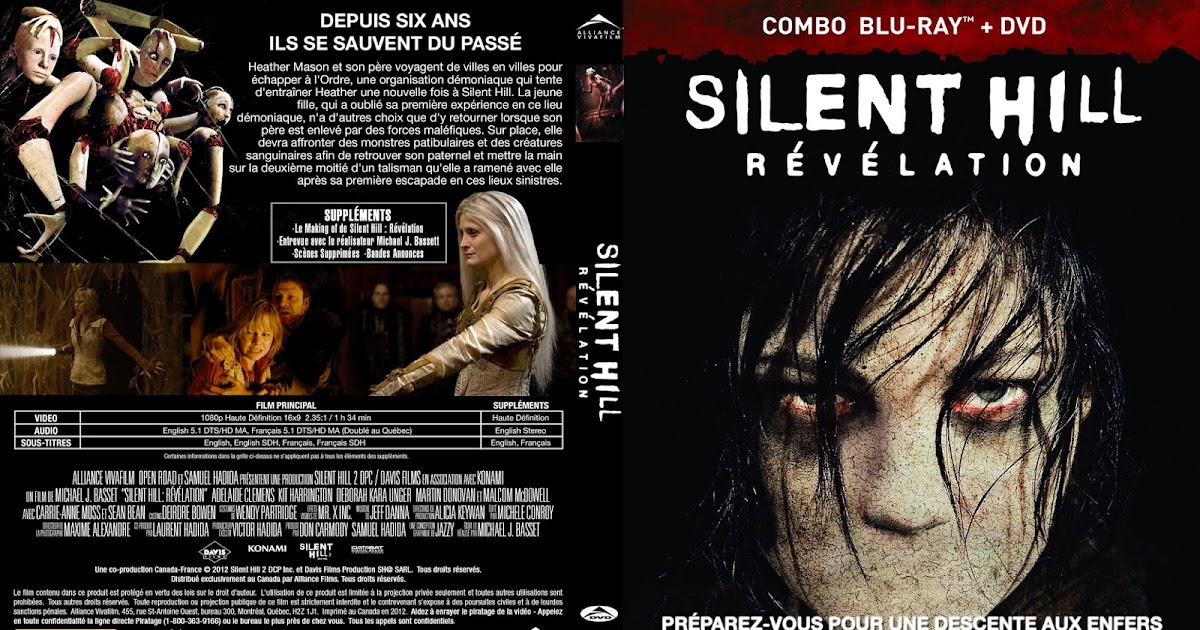 Blu Ray Jaquettes Blu Ray Silent Hill Révélation