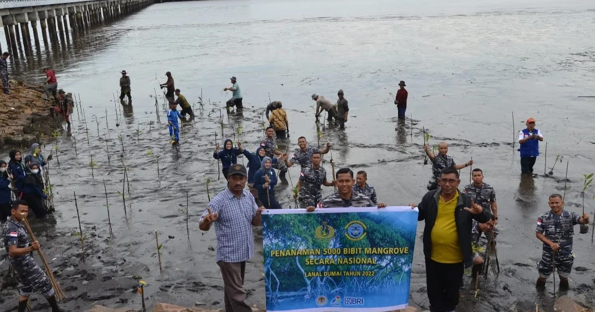 Dukung Program Penanggulangan Bencana Tni Al Lanal Dumai Bersinergi