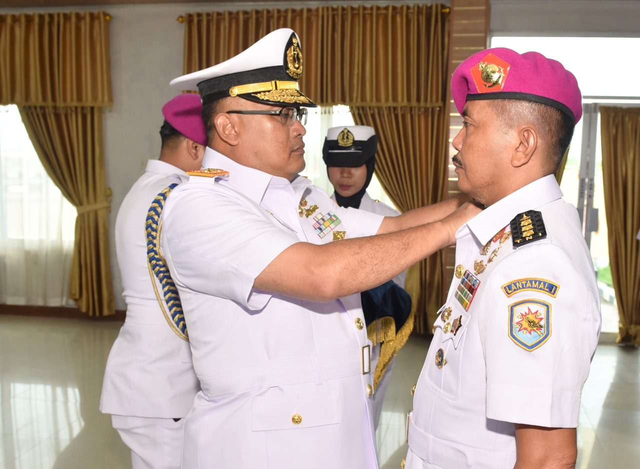 Kolonel Marinir Sugianto Resmi Jabat Wadan Lantamal I