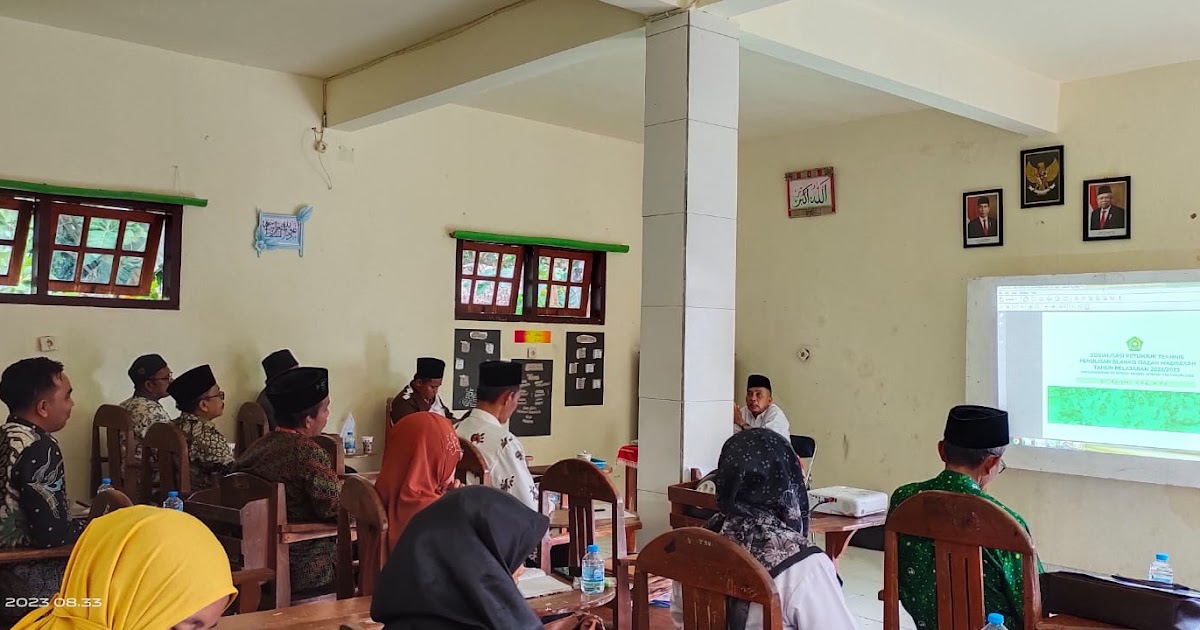 Sosialisasi Penulisan Blanko Ijazah Madrasah Aliyah Oleh Ketua Pokjawas