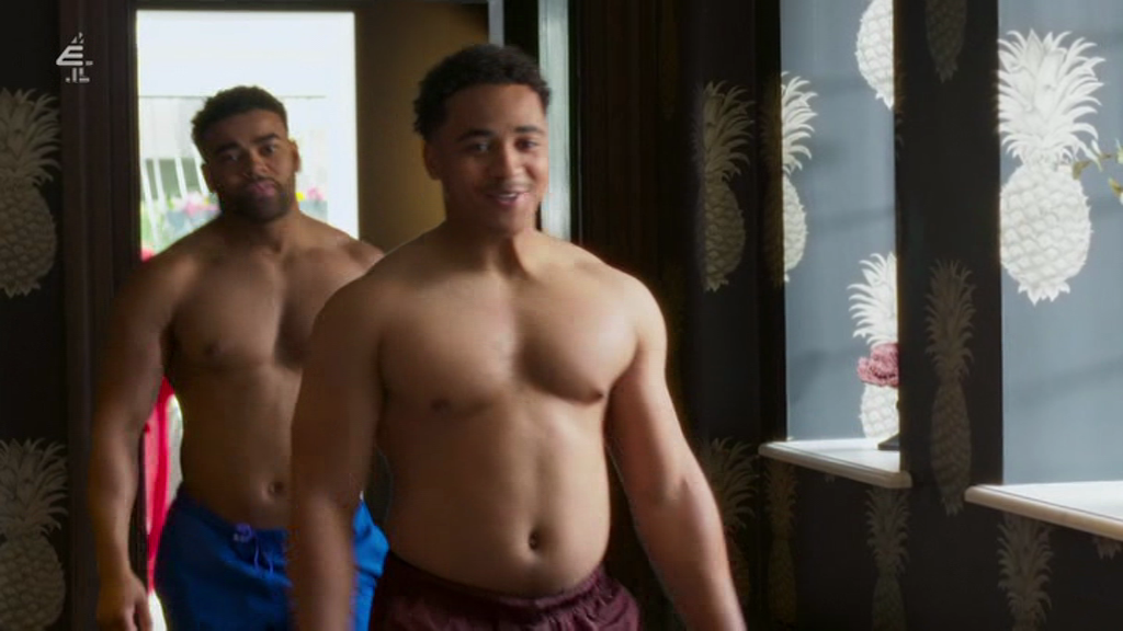 Hollyoaks Off The Charts Malique Thompson Dwyer Theo Graham Shirtless