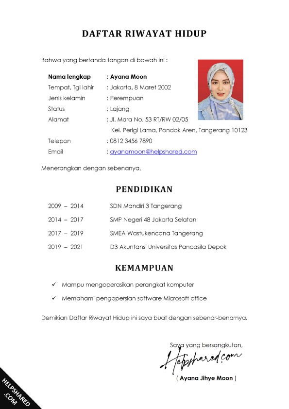 Perbedaan Cv Daftar Riwayat Hidup Dan Resume Sebagai Surat Lamaran Kerja