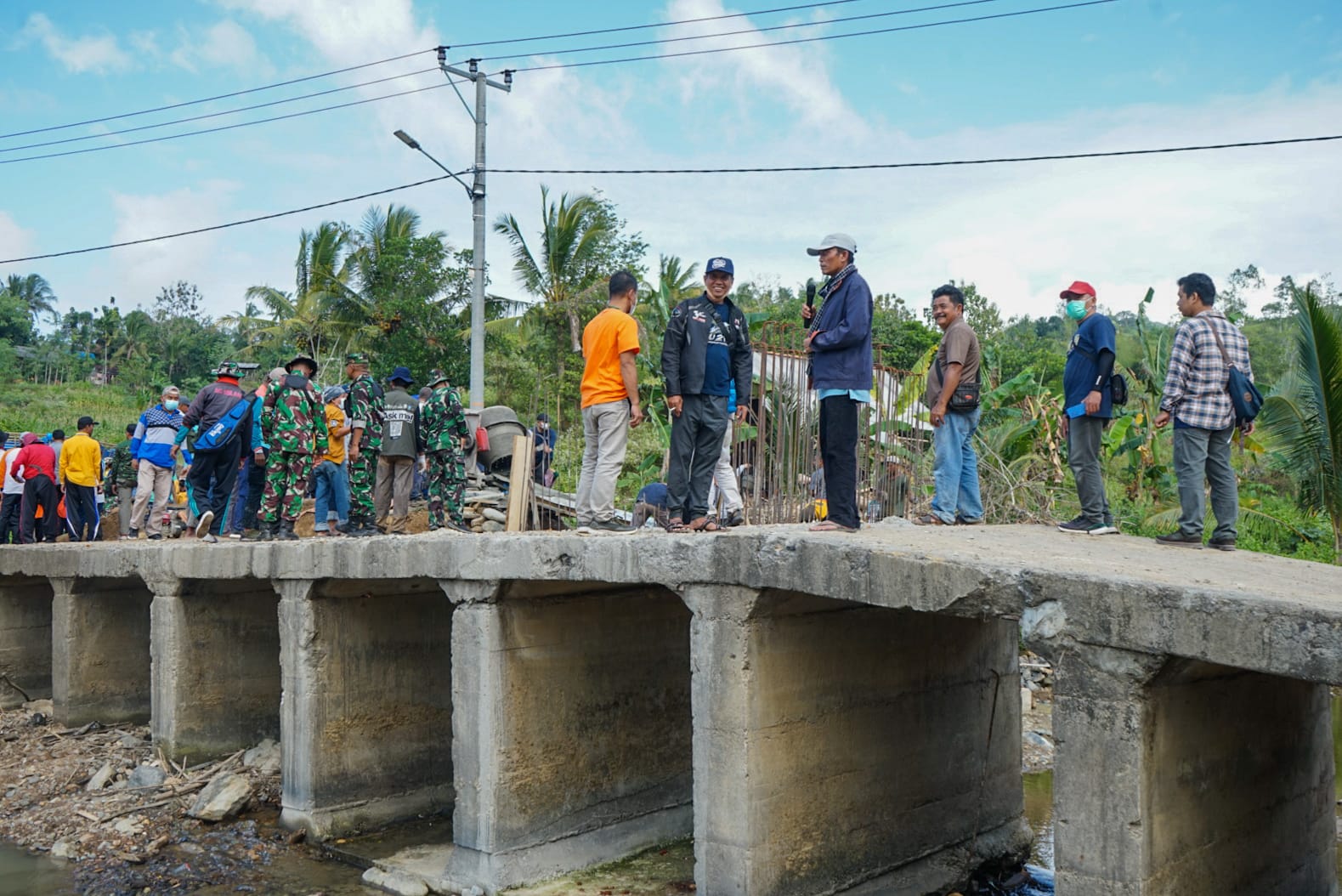 Gunakan Dana Tanggap Bencana Bulan Agustus Jembatan Pemoles