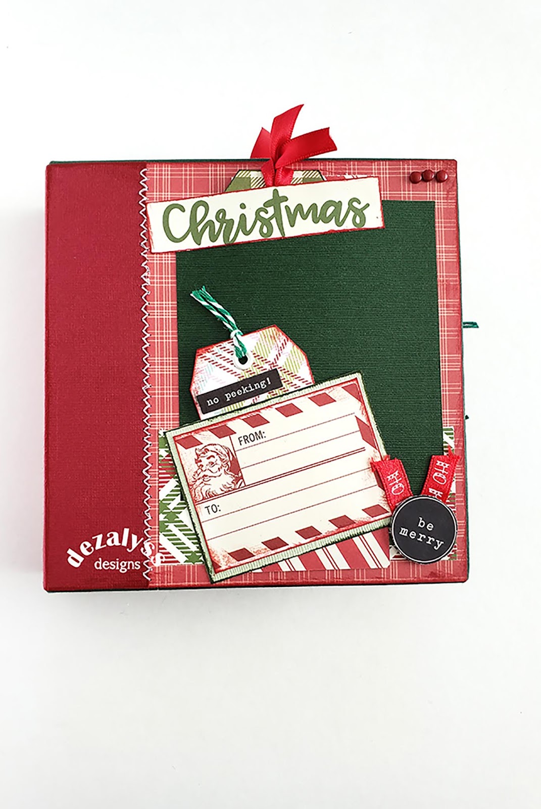 Dezalyssdesigns Simple Stories Christmas Mini Scrapbook Album