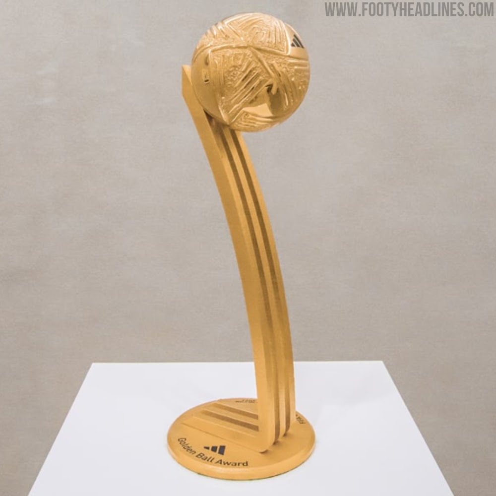 Adidas 2022 World Cup Golden Ball Golden Boot And Golden Glove Trophies