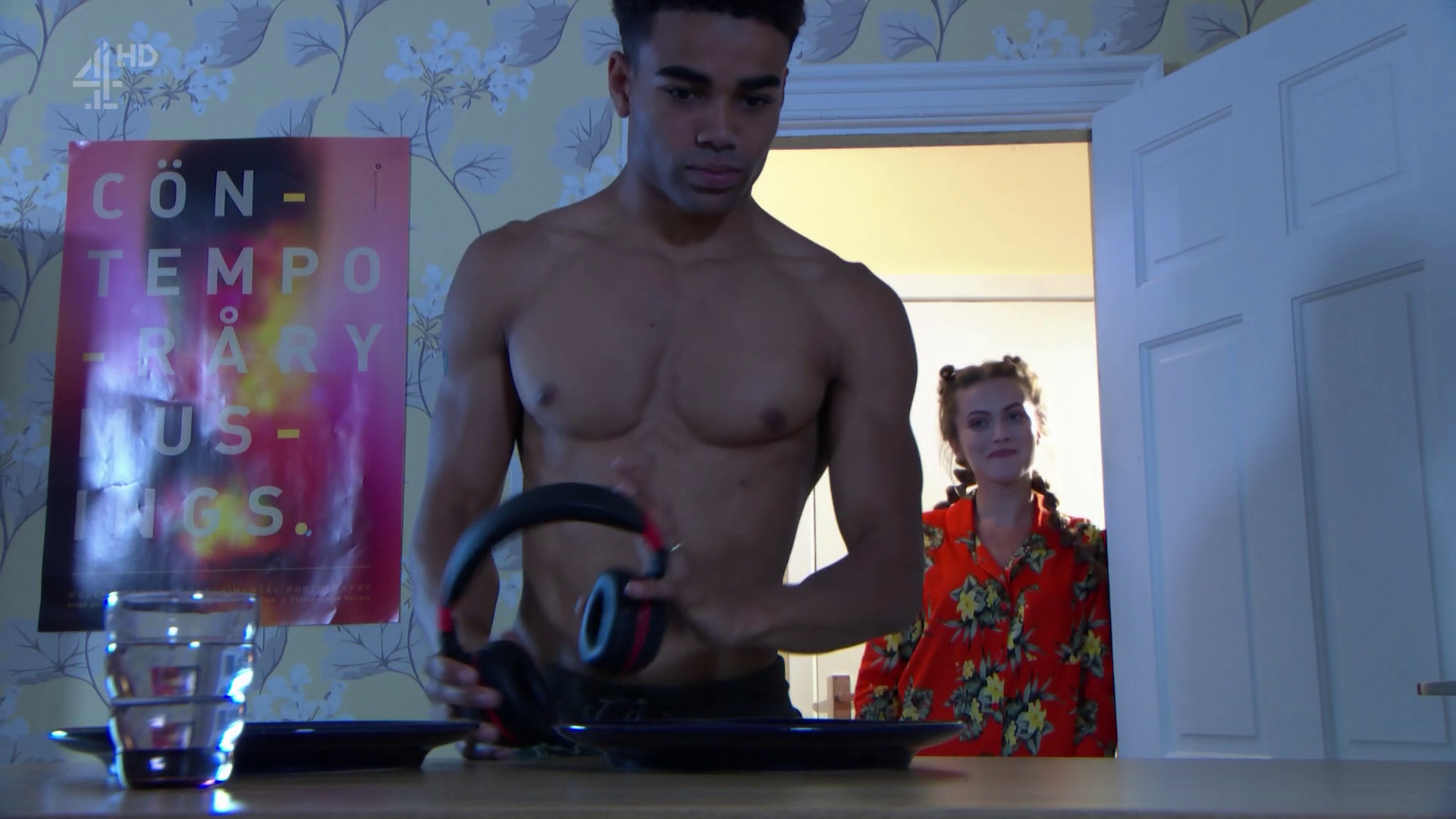 Hollyoaks Off The Charts Malique Thompson Dwyer Shirtless