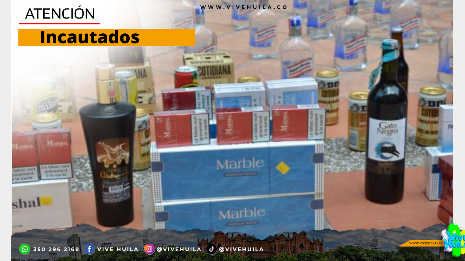 Más De 20 Millones En Licor Y Cigarrillos De Contrabando Fueron