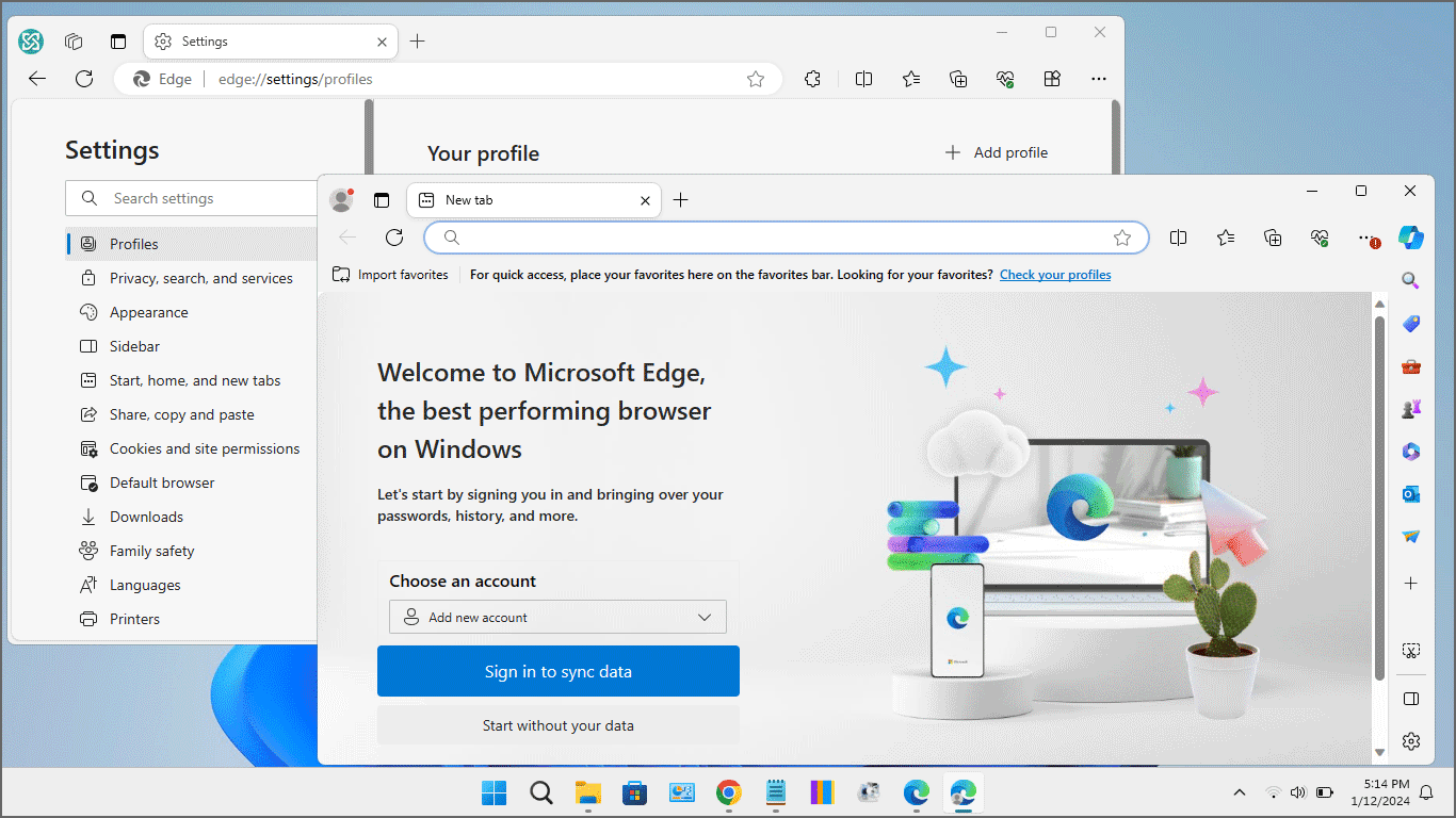 Cara Menambah Gambar Profil Di Microsoft Edge Tulisan Samsul