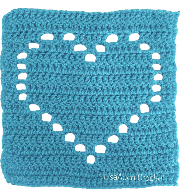 Easy Filet Crochet Heart Square Pattern Part 1 The Filet Heart Sqaure