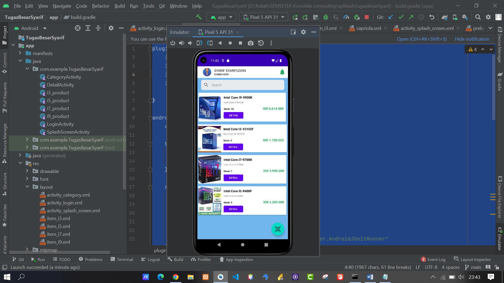 Cara Membuat Aplikasi Penjualan Android Studio Kotlin Syarif Soden