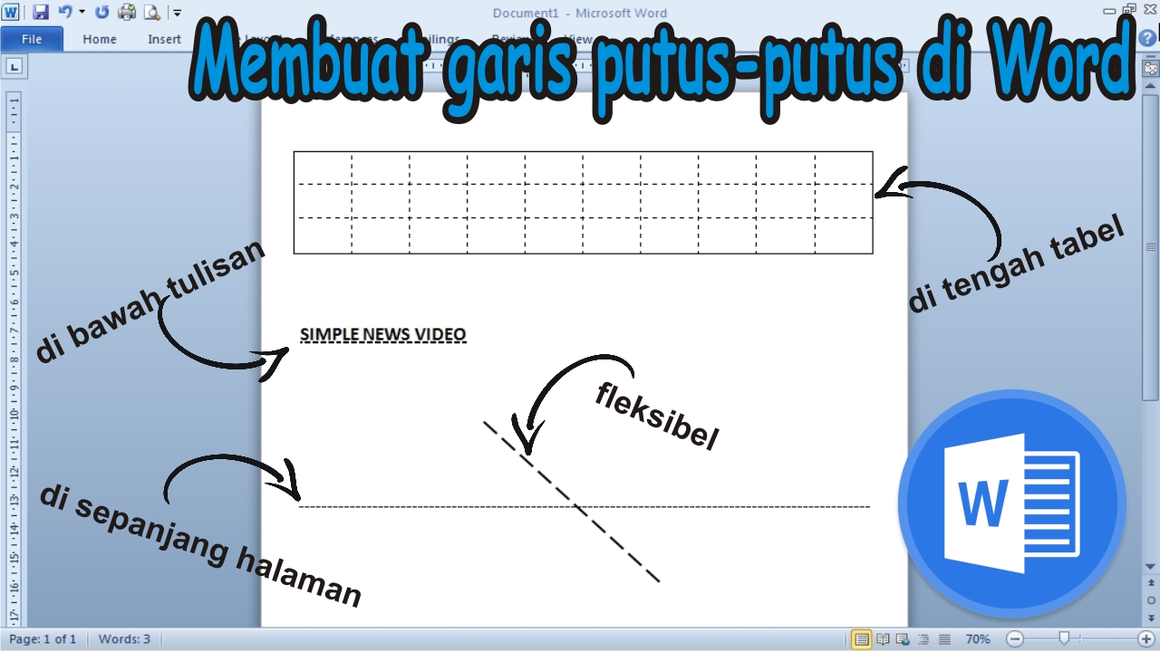 Tutorial Membuat Huruf Putus Putus Di Microsoft Word Imagesee