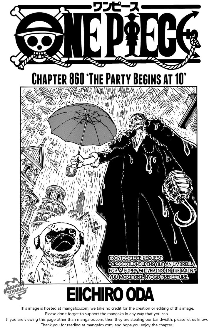 One Piece Chapter 860 The Party Begins At 10 One Piece Manga Online