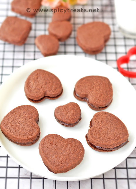 Spicy Treats Double Chocolate Sandwich Cookieschocolate Cookies With