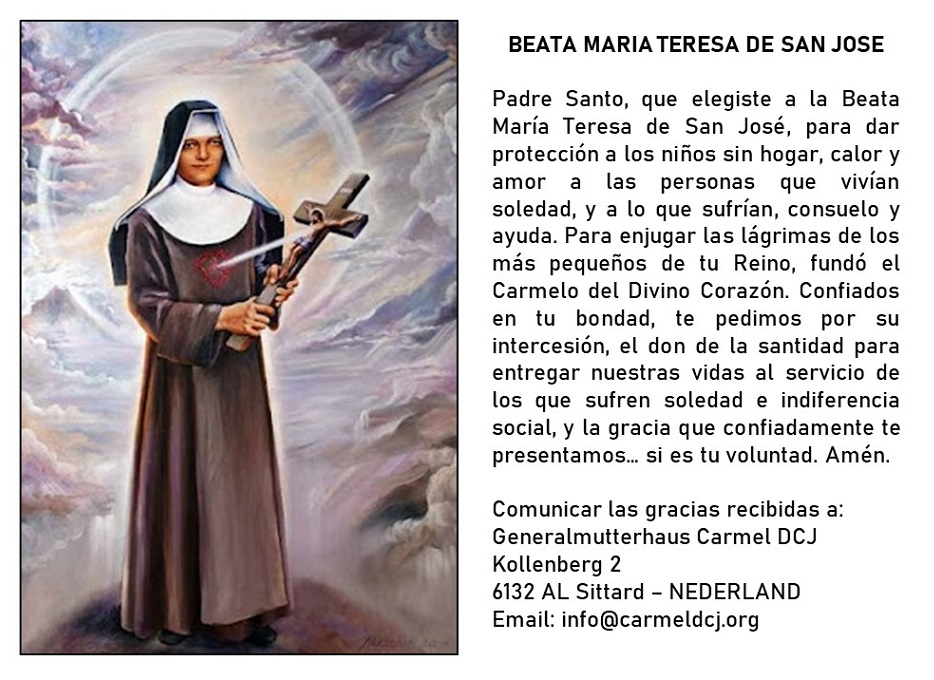 Santidad Carmelitana Cuando Los Santos Son Amigos Maria Teresa De