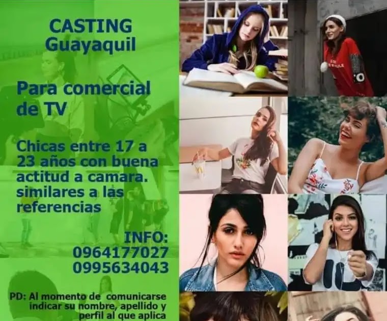 Casting En Guayaquil Se Buscan Chicas Entre 17 A 23 Años Para