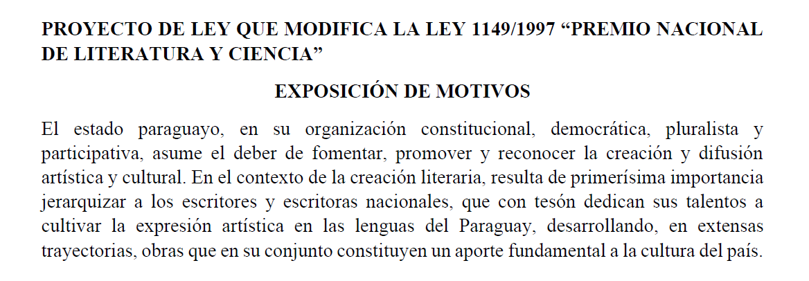 Proyecto De Ley Que Modifica La Ley 114997 Del Premio Nacional De