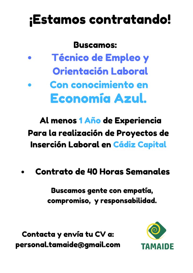 Empleo Y FormaciÓn Provincia De CÁdiz Oferta De Empleo Técnicoa De