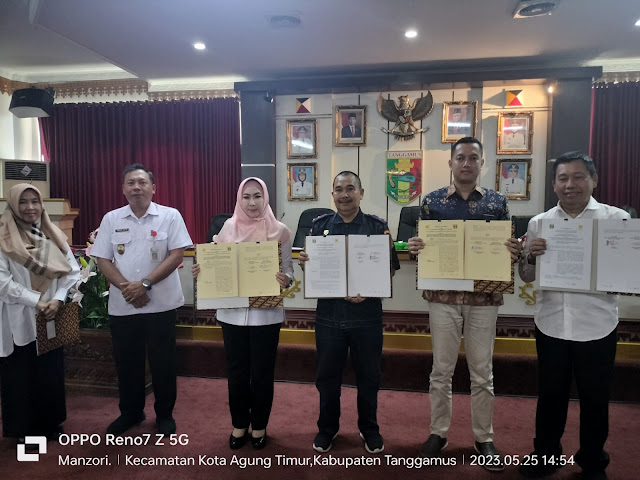 Bupati Tanggamus Tandatangani Mou Dan Perjanjian Kerjasama Bersama Pln