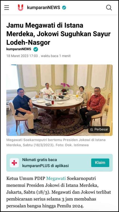 Naniek S Deyang Beredar Kabar Di Pertemuan Megawati Jokowi Di Istana