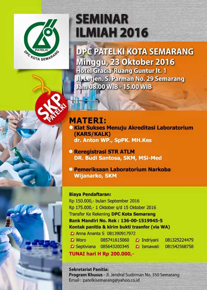 Seminar Ilmiah Dpc Patelki Kota Semarang Oktober 2016